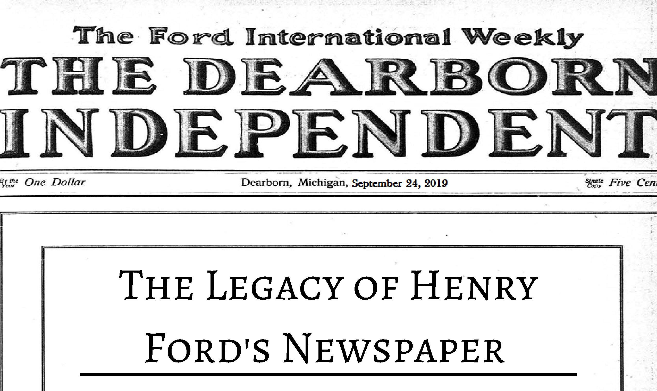 The Dearborn Independent Exhibit Supplementary Materials – Dearborn ...